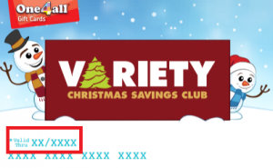 How to spend your One4all Gift Card online | Variety Christmas Savings Club